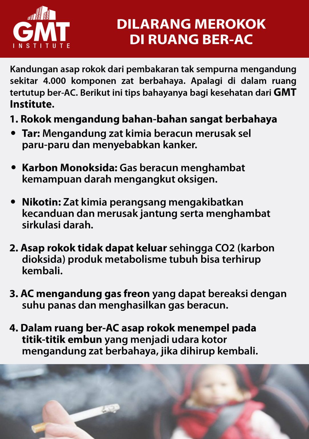 Alasan Dilarang Merokok di Ruang Ber AC – Property Management Indonesia